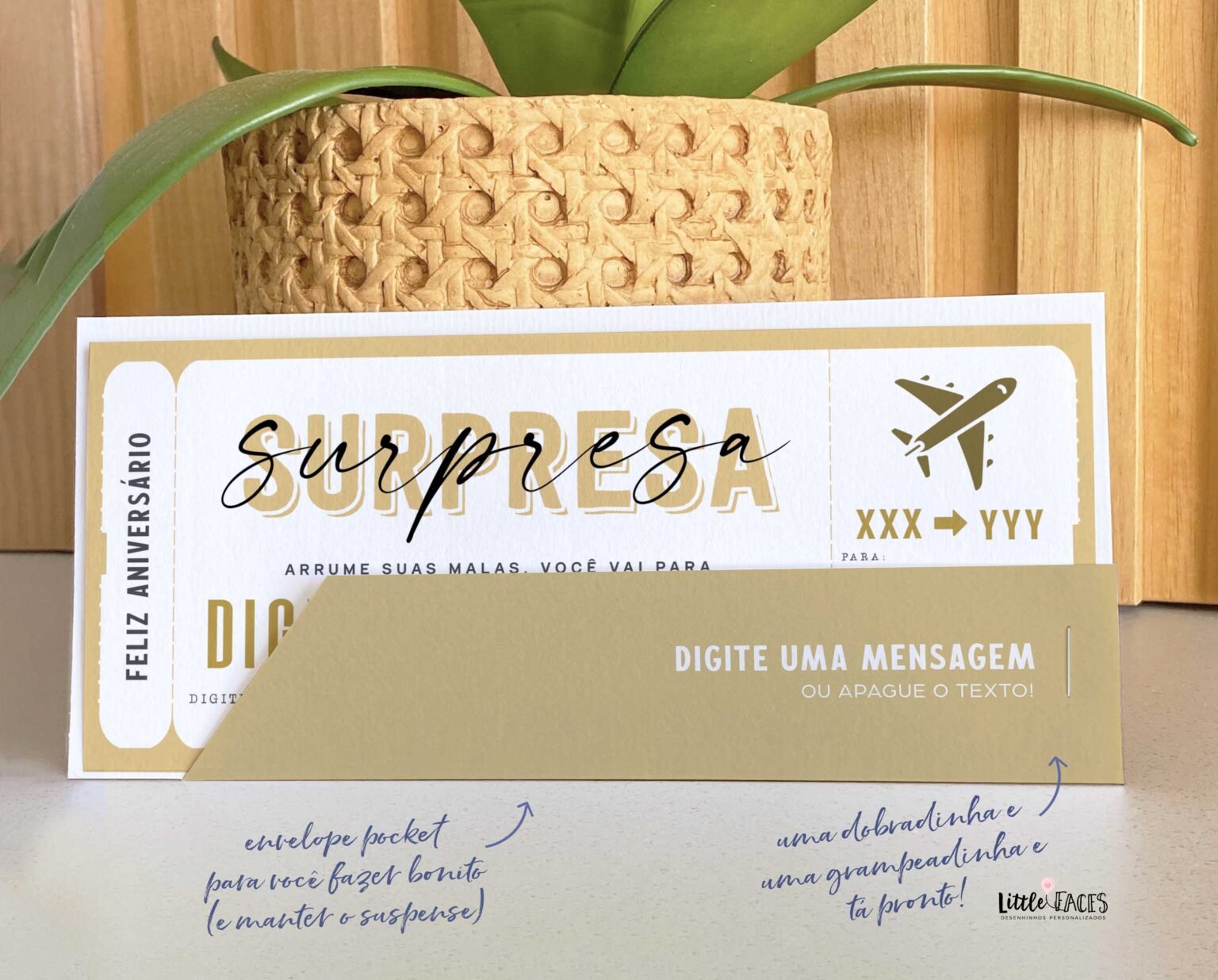 Voucher Vale Presente Cartão De Embarque Viagem Surpresa – PiquePique ...